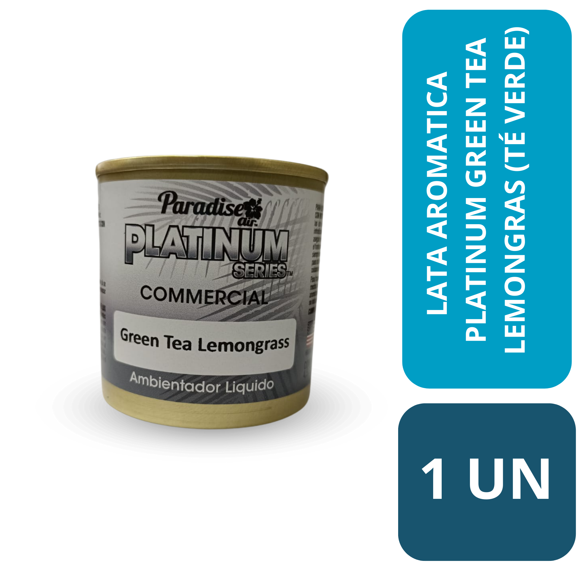 Lata Aromatica Platinum Green Tea Lemongrass (Té Verde) - Haggar